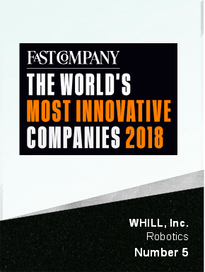 WHILL Named One of the Most Innovative Companies in 2018 by Fast Company